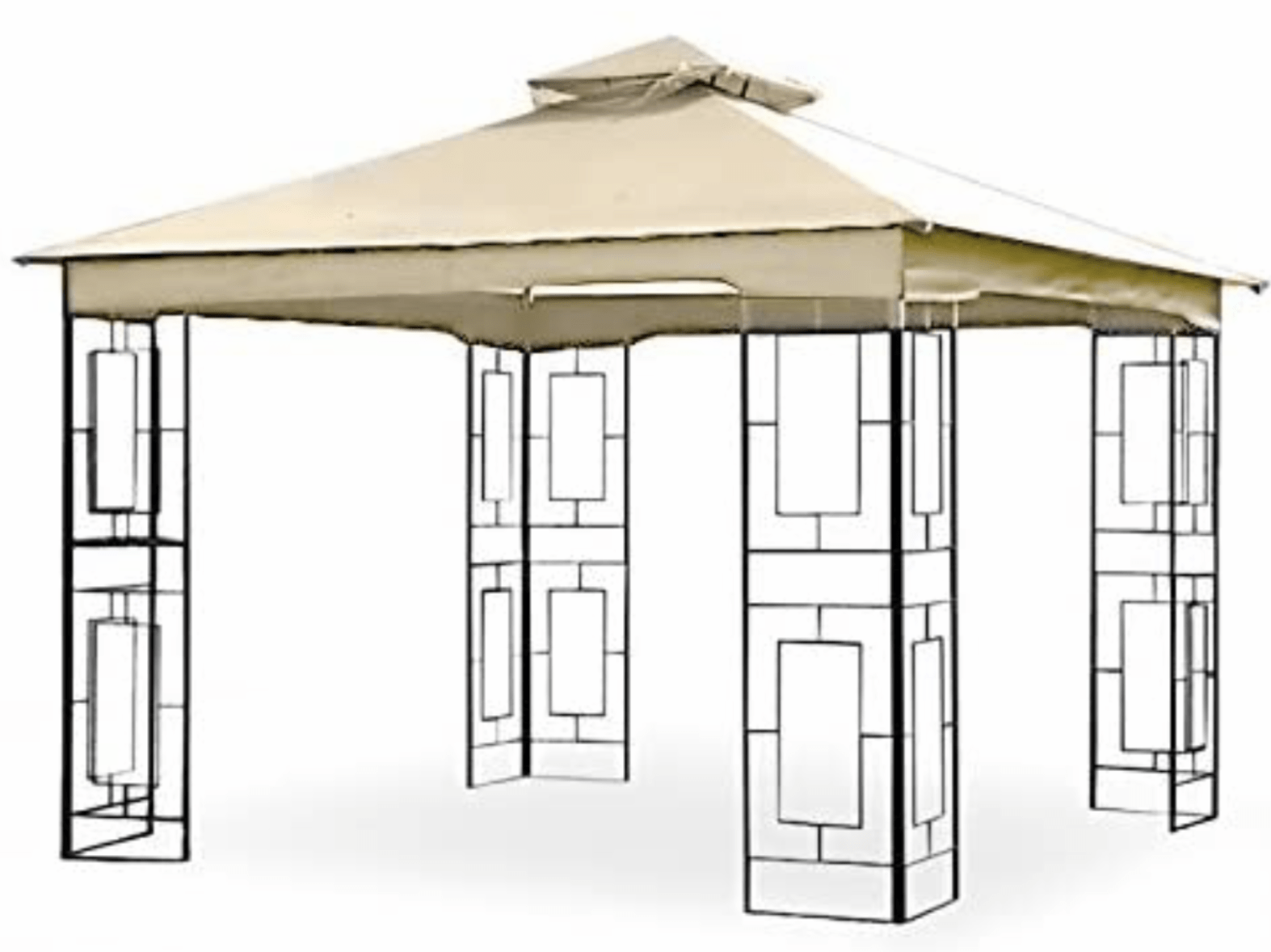 Replacement Canopy for The Lowes Gazebo - LCM1157-B RS Riplock 350 -Beige